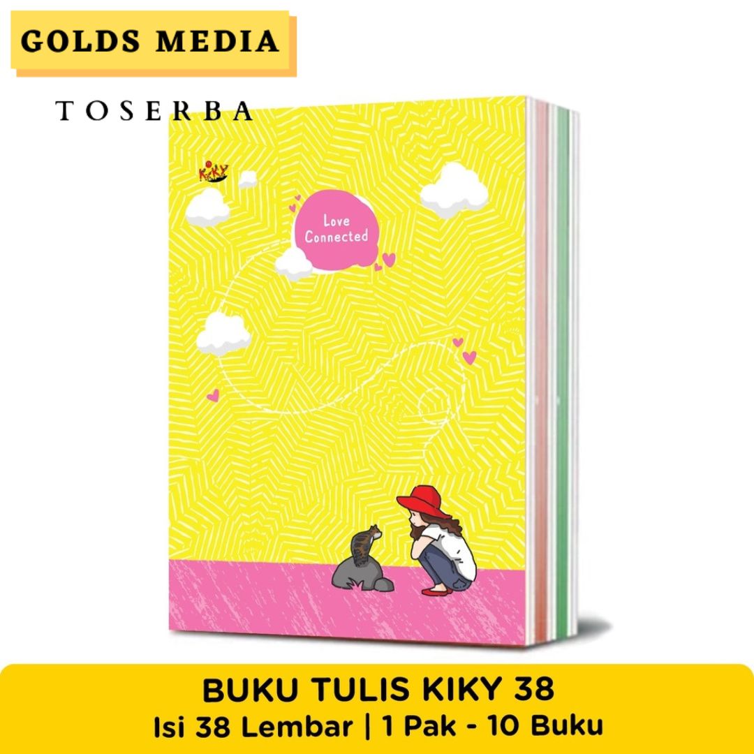 KIKY Buku Tulis 38 Lembar Buku Kiky 1 Pak 10 Buku Kiky Buku Tulis 38 Lembar Motif Random Buku ...