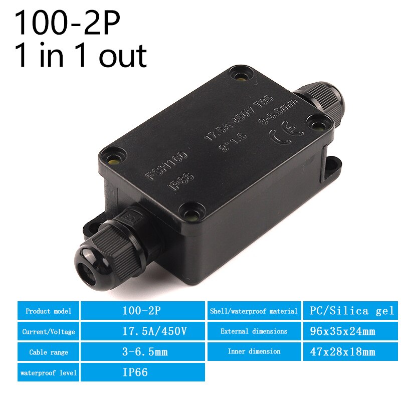 Junction Box Waterproof FSH710 Konektor Kabel Listrik Tahan Air IP66 ...