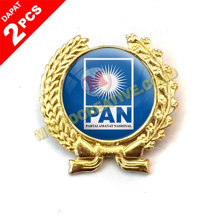 Pin Logo Partai PAN Pin Partai Amanat Nasional Pin Bros Wing Partai PAN ...
