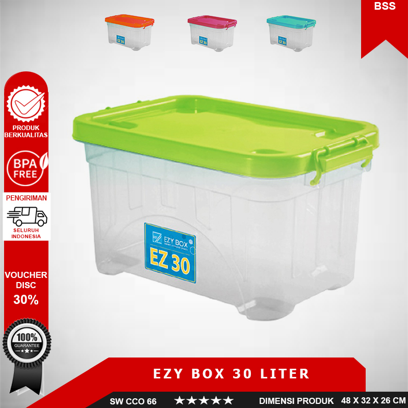 EZY CONTAINER BOX Jumbo Besar 130 Liter / ALL SIZE TEMPAT PENYIMPANAN ...