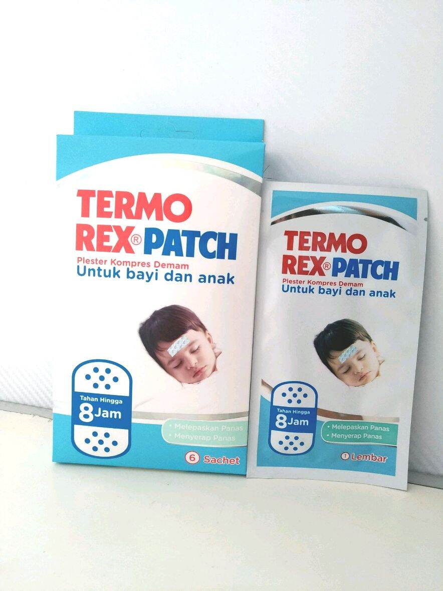 Termorex Patch per 1 sachet Plester Kompres Demam Bayi dan Anak mirip ...