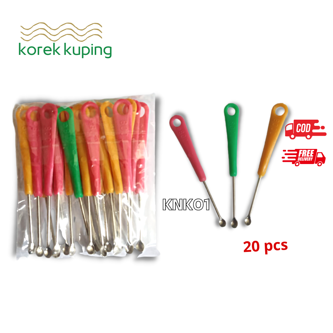 Korek Kuping Besi Gagang Warna 1 Pack Isi 20 Pcs | Lazada Indonesia