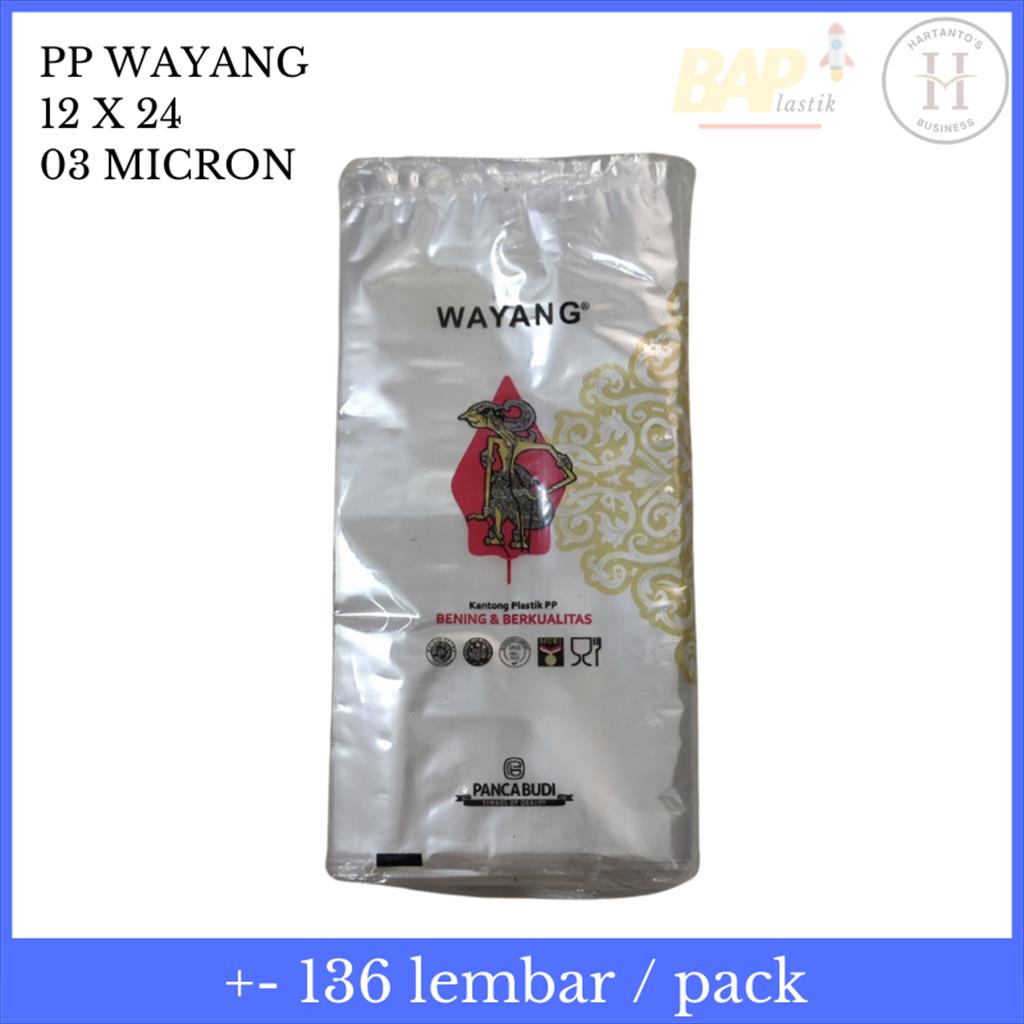 PLASTIK PP WAYANG 12x24 Plastik Bening Plastik Makanan | Lazada Indonesia