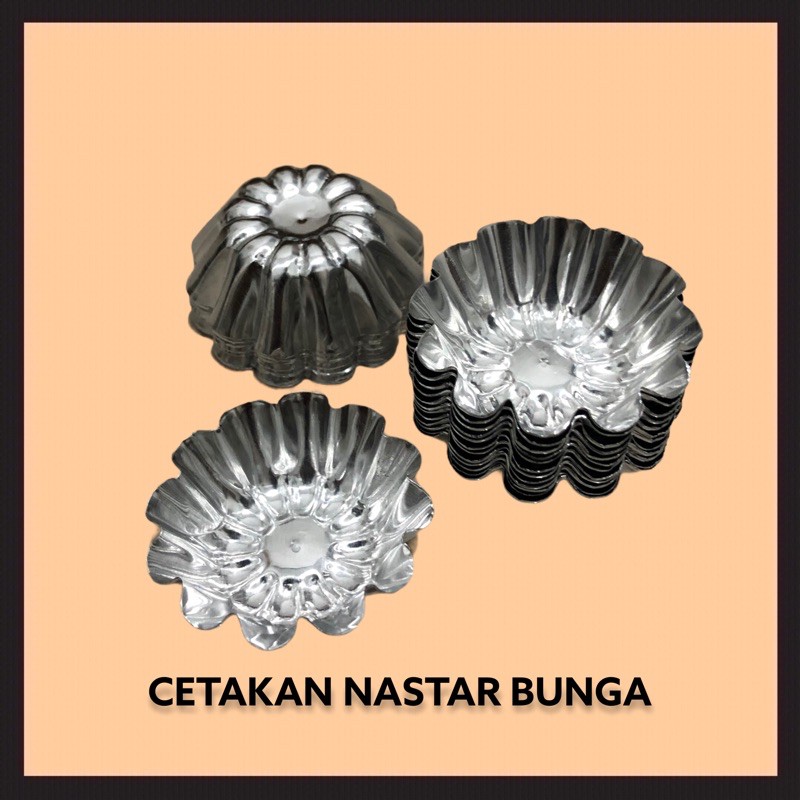 CETAKAN NASTAR 20PCS / CETAKAN PIE MINI / CETAKAN MOTIF BUNGA / CETAKAN ...