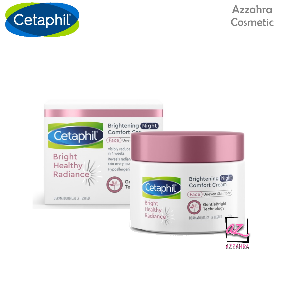CETAPHIL Bright Healthy Radiance Brightening Night Comfort Cream 50g ...