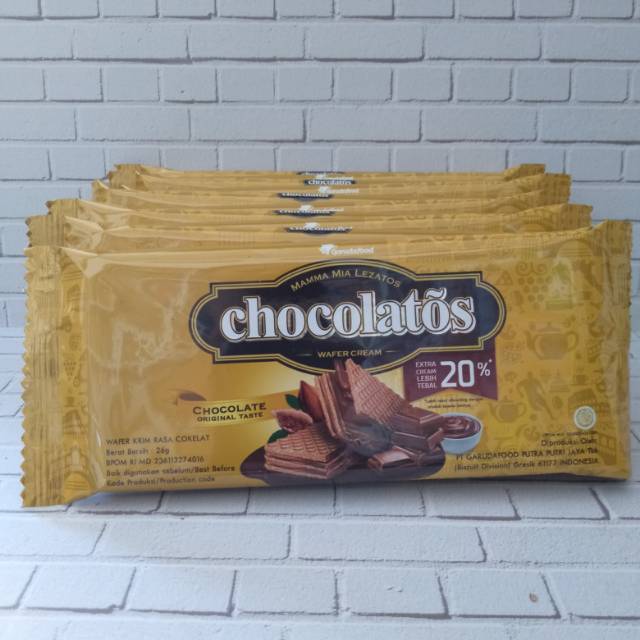 Chocolatos Wafer Cream 22 Gram 1 Dus | Lazada Indonesia