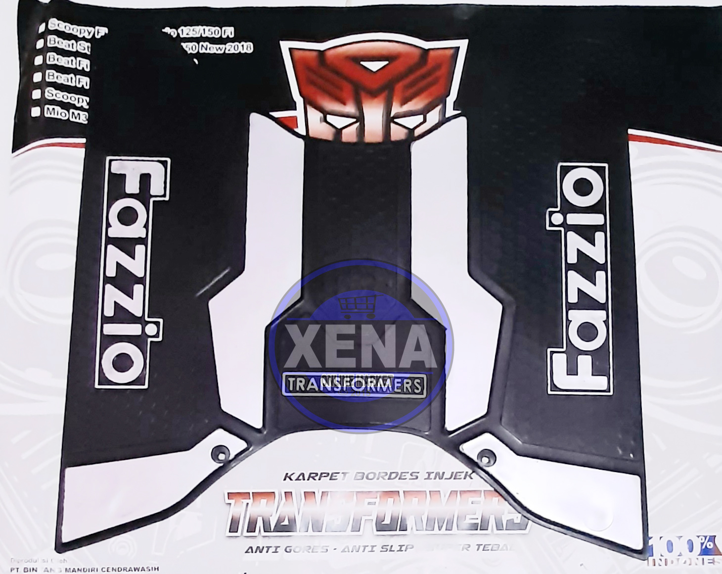 bordes karpet pijakan kaki yamaha FAZZIO 125 MOTOPAD 27 3D karet anti ...