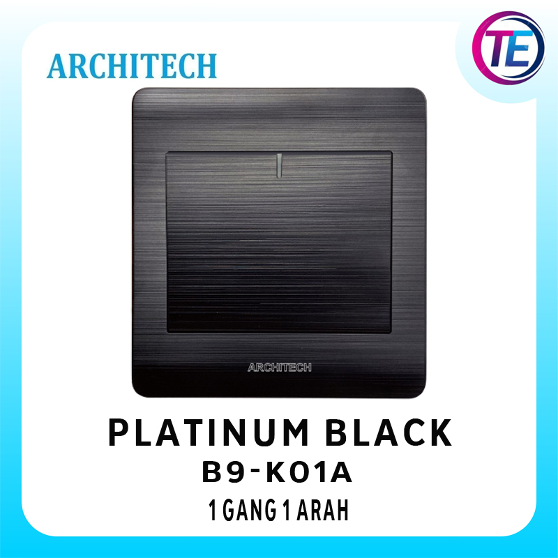 ARCHITECH SAKLAR PLATINUM BLACK B9 ARCHITECH / STOP KONTAK / SAKELAR ...
