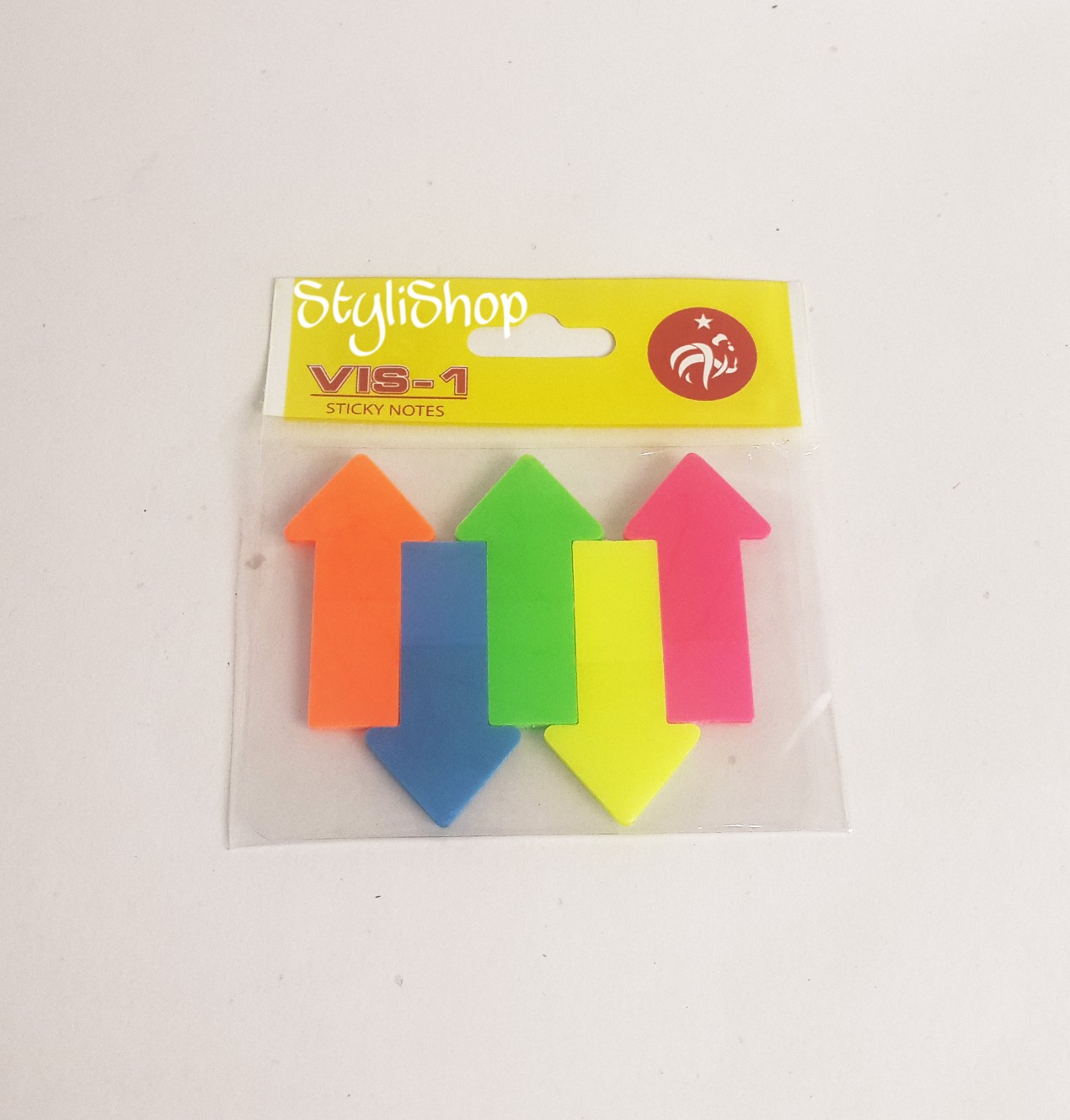 Sticky Notes Plastik Bentuk Panah Besar 5 Warna, Pembatas Buku, Penanda ...