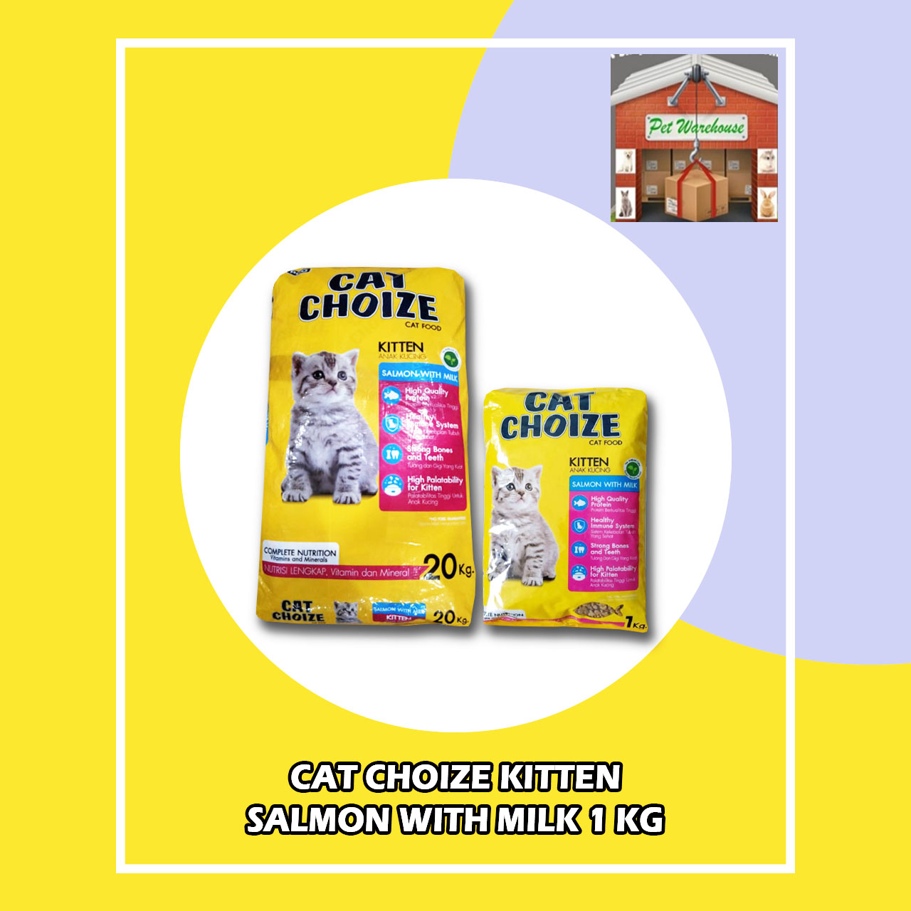 CAT CHOIZE KITTEN SALMON WITH MILK 1 KG | Lazada Indonesia