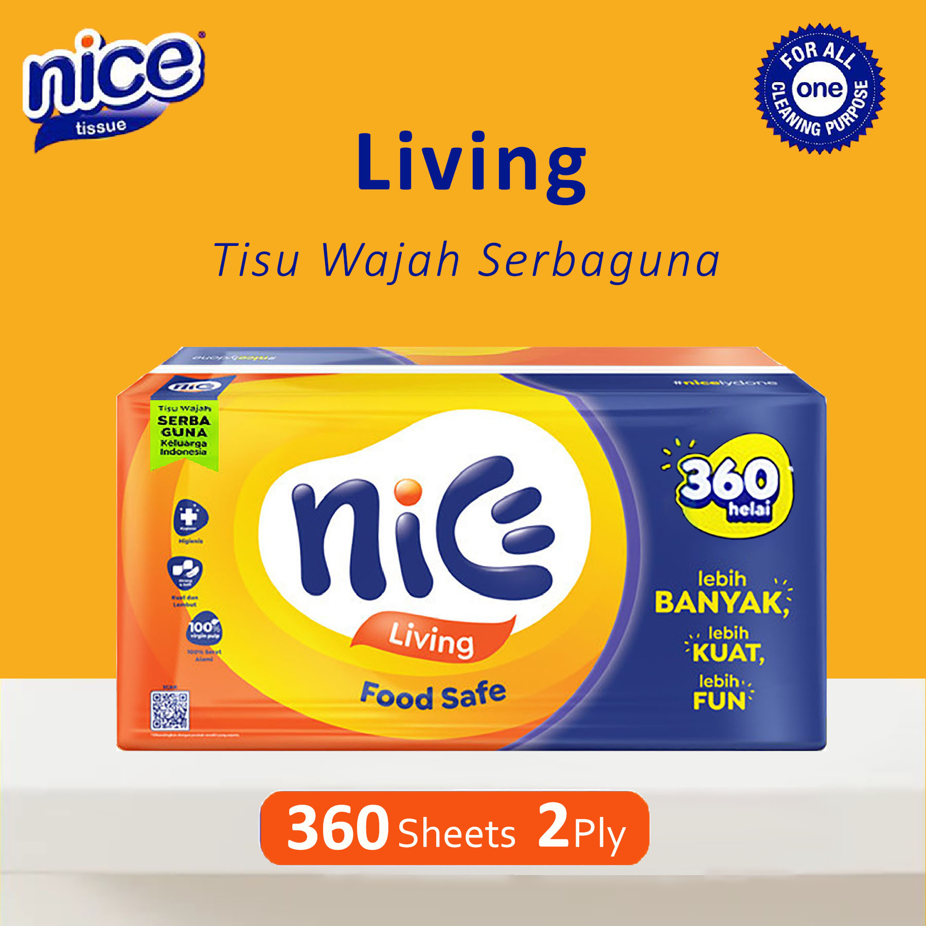 Tisu Nice 360 sheet 2 ply Facial Tissue Tisu Serbaguna - VJM Shop ...