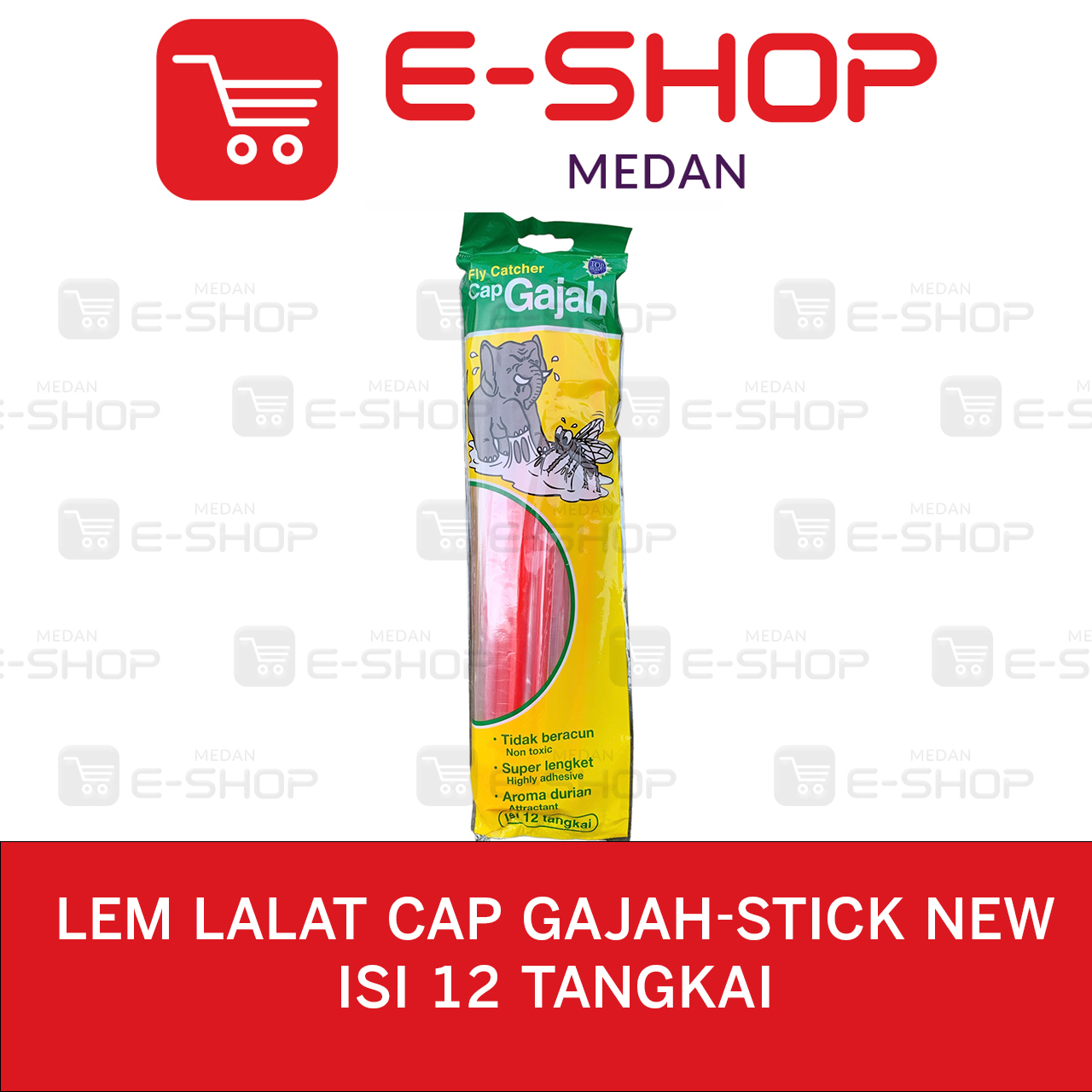 Lem Lalat STIK cap gajah perangkap lalat isi 12 stick | Lazada Indonesia