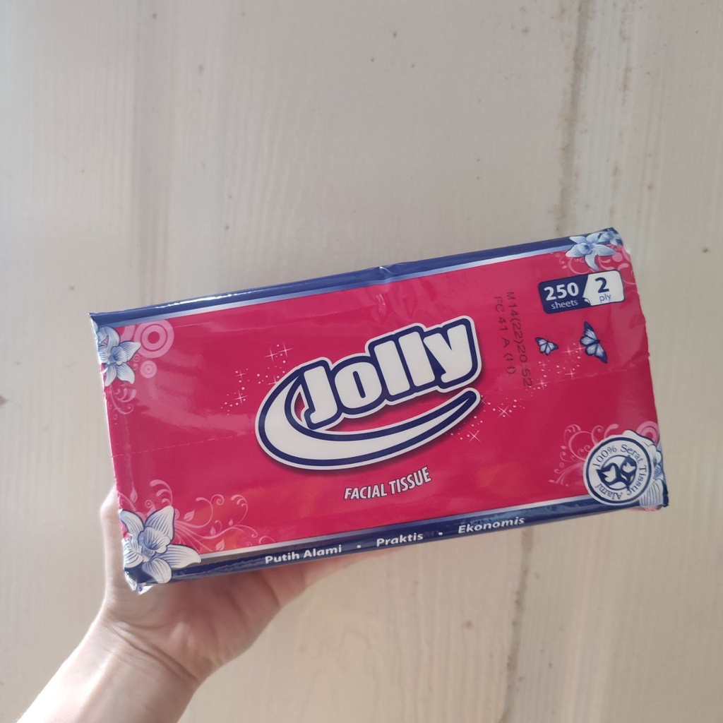 Tissue Jolly 250 Sheet 2 Ply / Facial Tissue Jolly 250 Sheet / Tissue ...