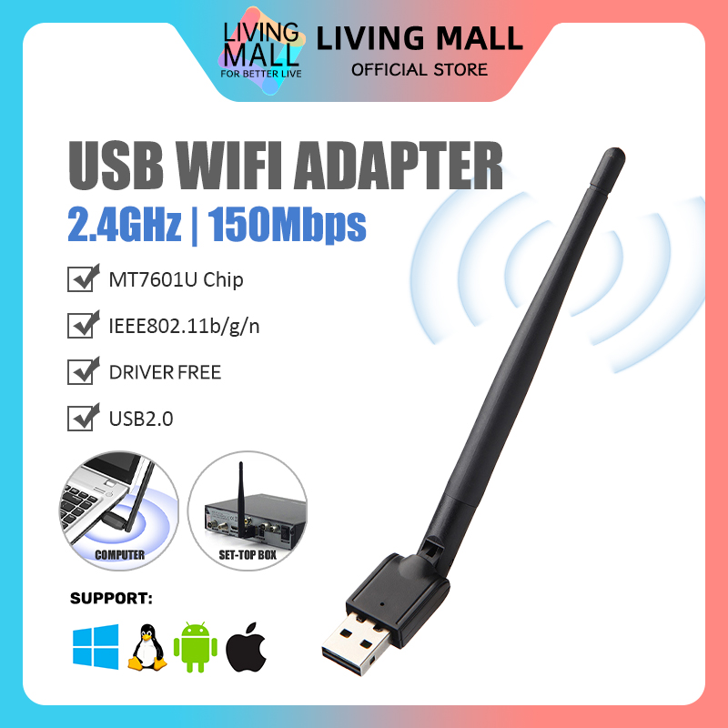 USB Wifi Adapter 2.4GHz 150Mbps MT7601 Driver Free / USB Wireless ...