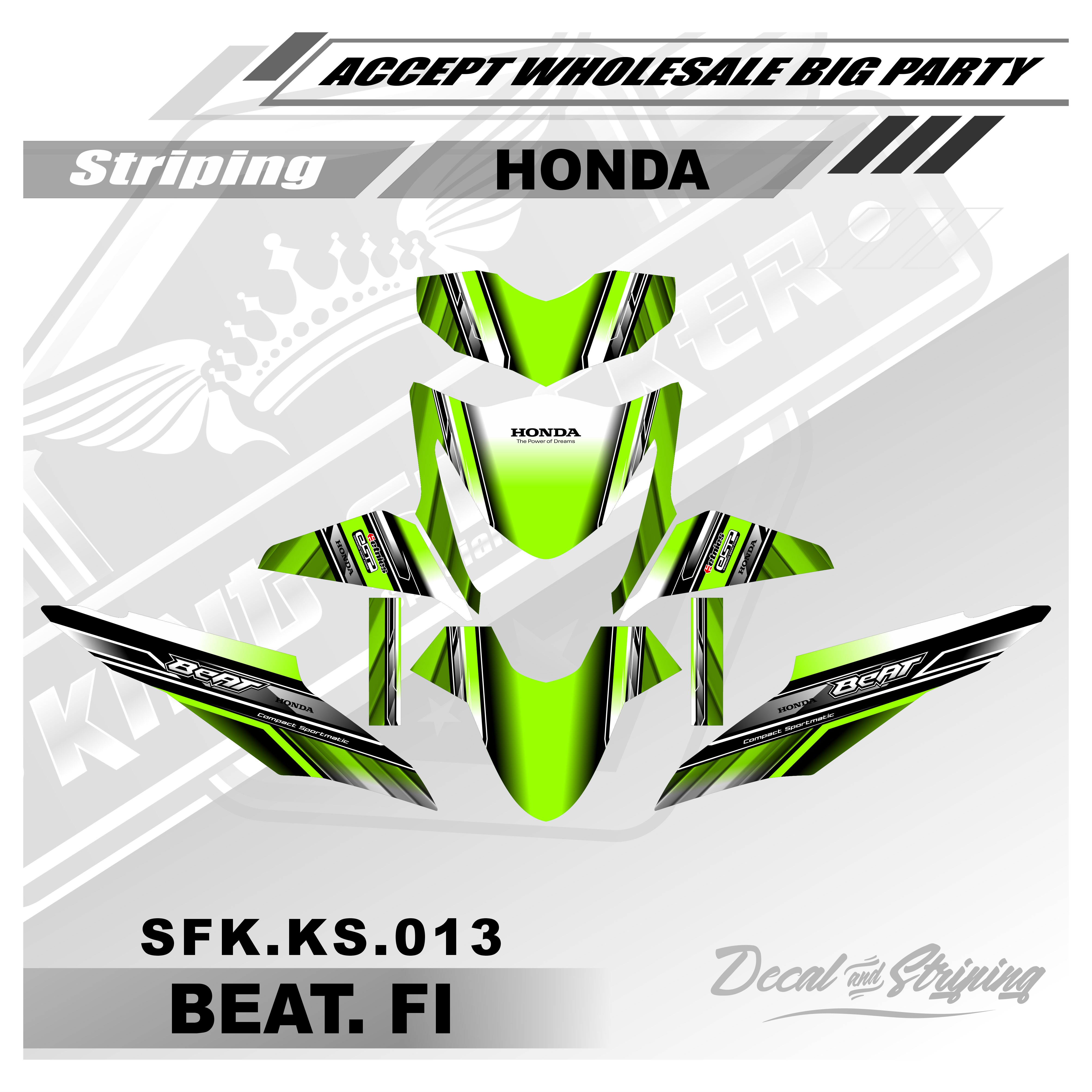 Sticker Striping Decal Full Body Honda Beat Fi Lama- Sticker Striping ...
