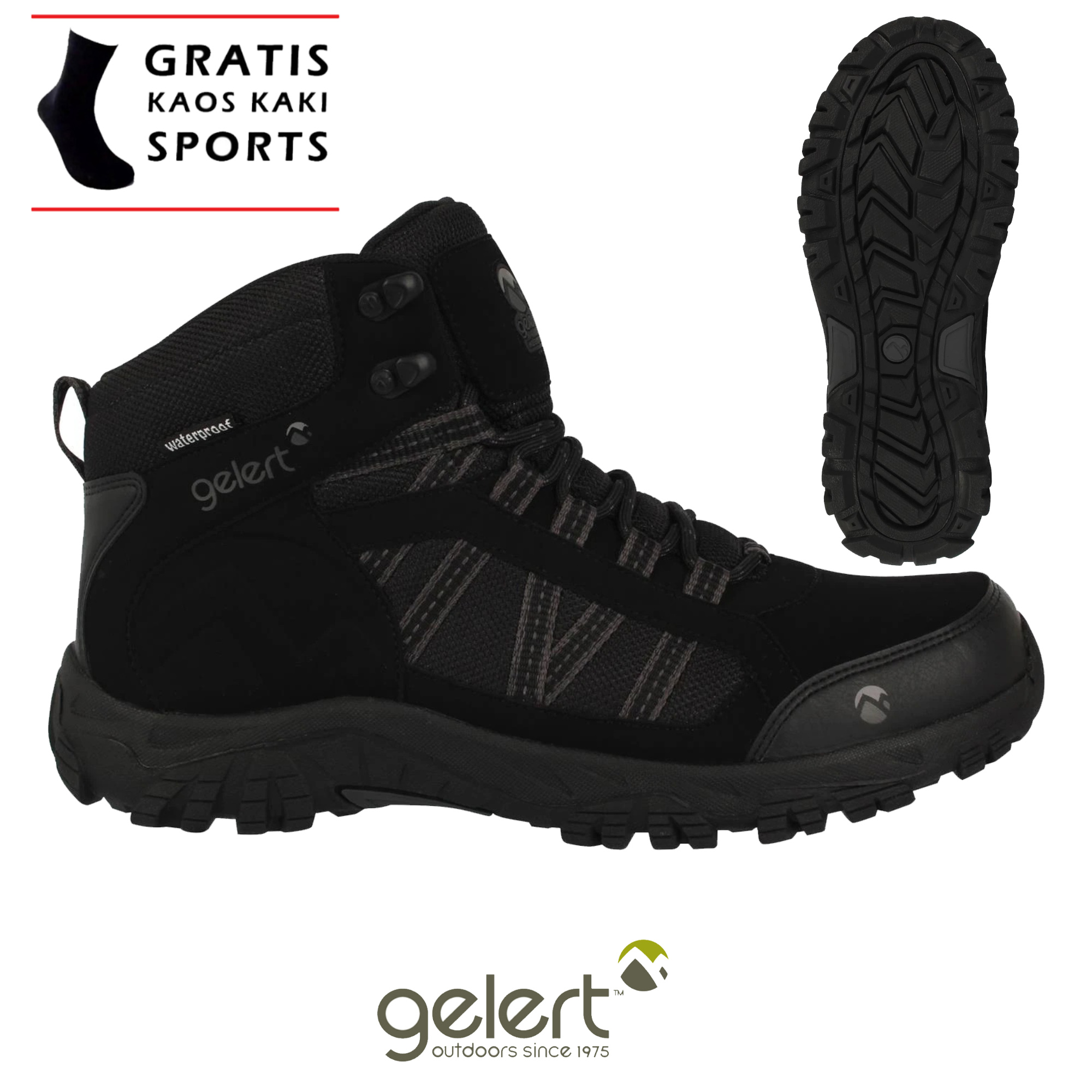 Sepatu Gunung Gelert Horizon BIG SIZE Waterproof Model Mid Oriiginal ...