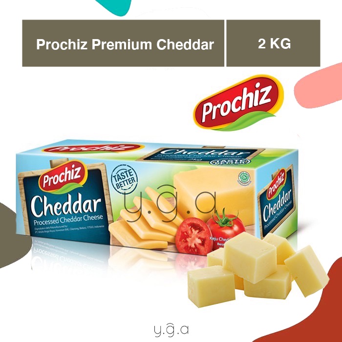 Keju Prochiz Cheddar Premium 2KG | Lazada Indonesia