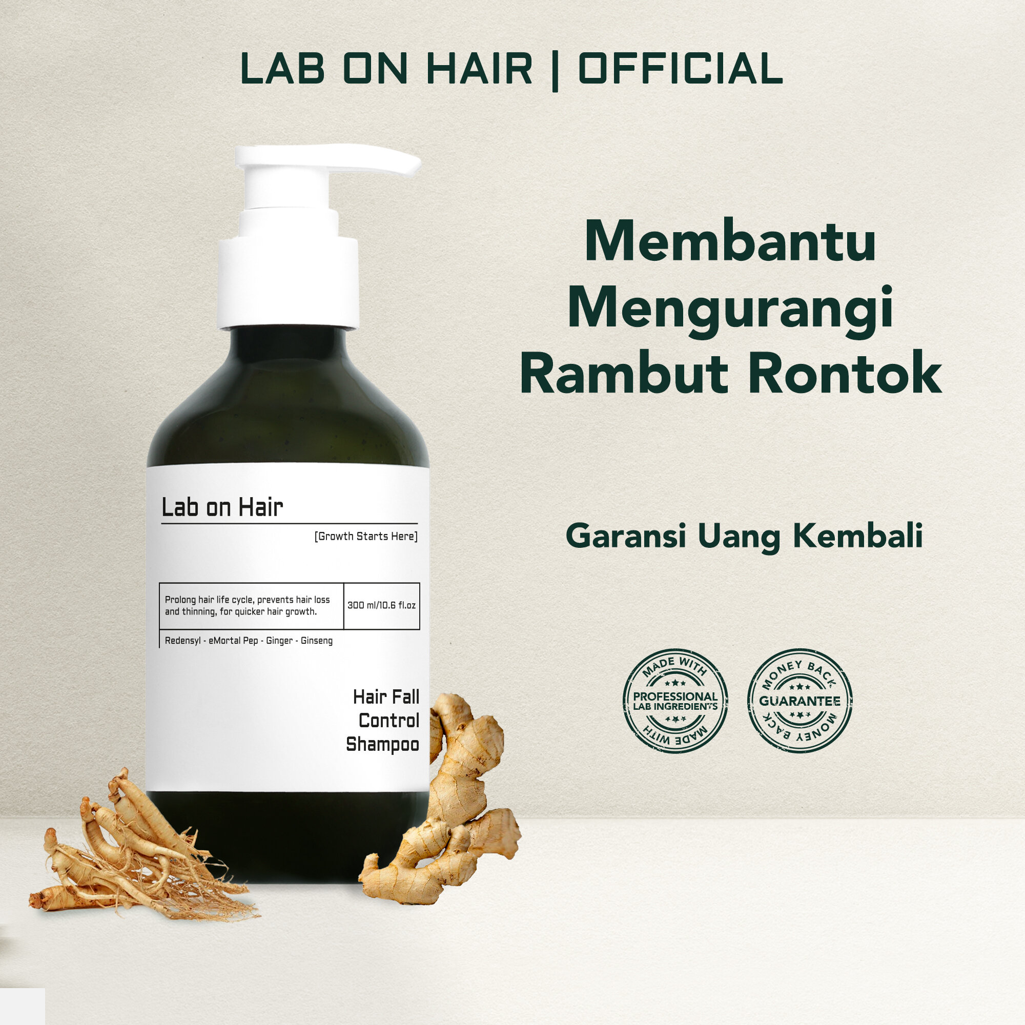 Lab On Hair Anti Hair Fall Shampoo - Sampo Perawatan Rambut Anti Rontok ...