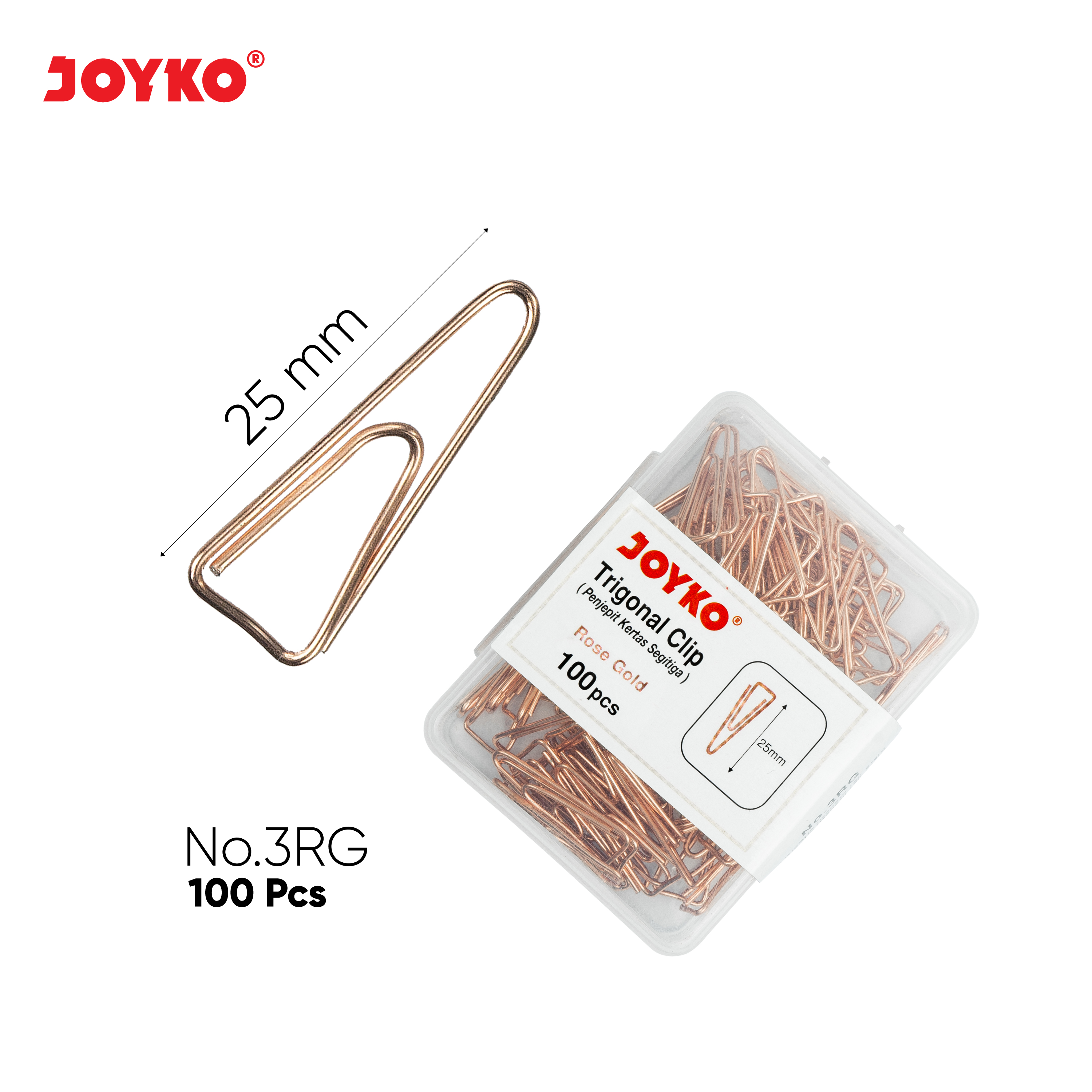 Trigonal Clip Klip Penjepit Kertas Segitiga Joyko | Lazada Indonesia