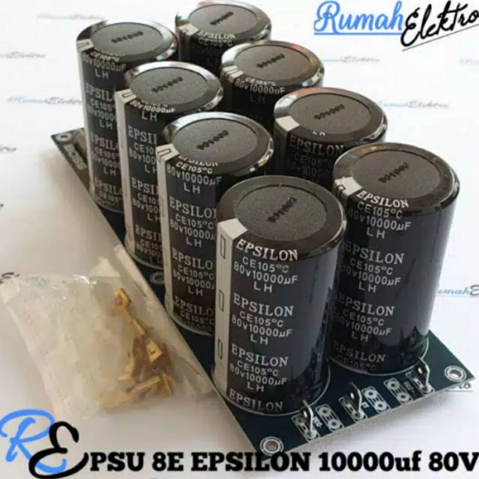 Kit PSU 8 Elco EPSILON 10000uf 80V Plus Skun | Lazada Indonesia