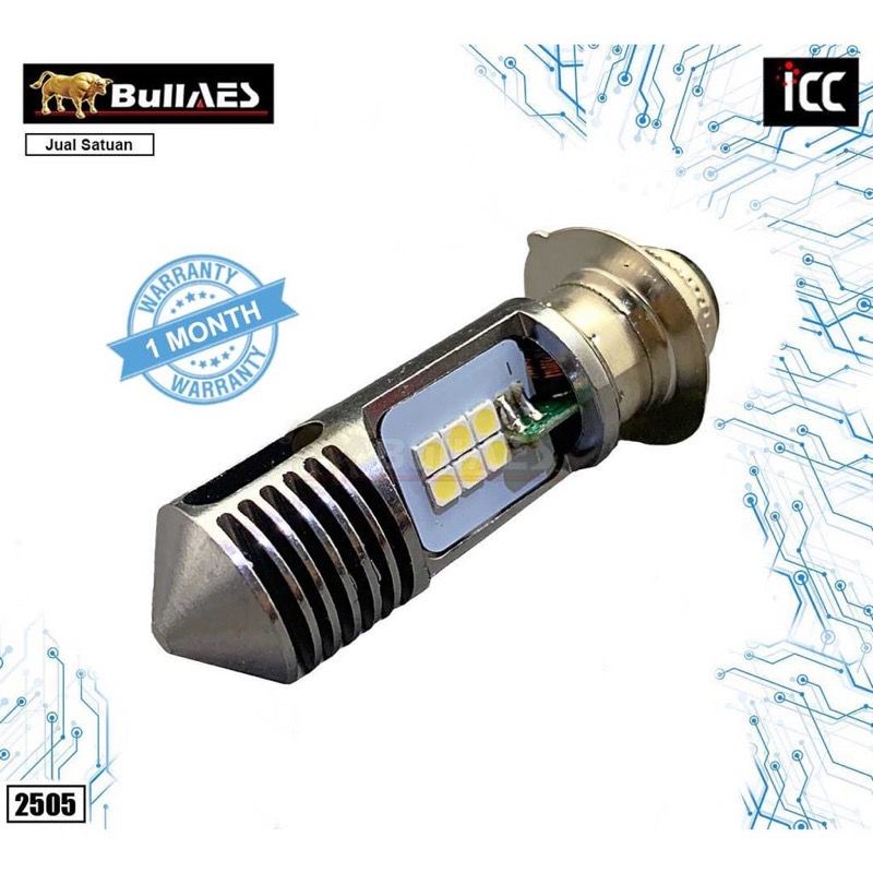 Lampu Utama Motor Led H6 Laser Senja Biru Cahaya Putih Kuning AC / DC ...