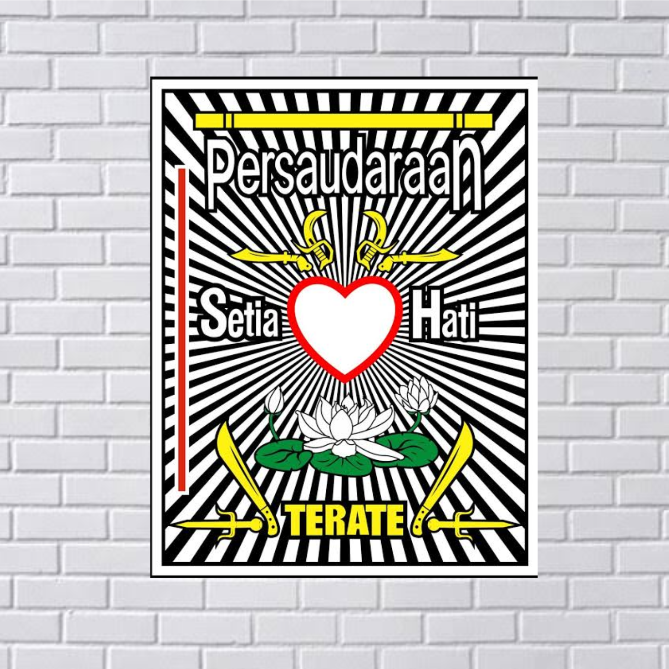 POSTER PSHT BELA DIRI/FOTO PSHT/POSTER PERSAUDARAAN SATU HATI TERATE ...