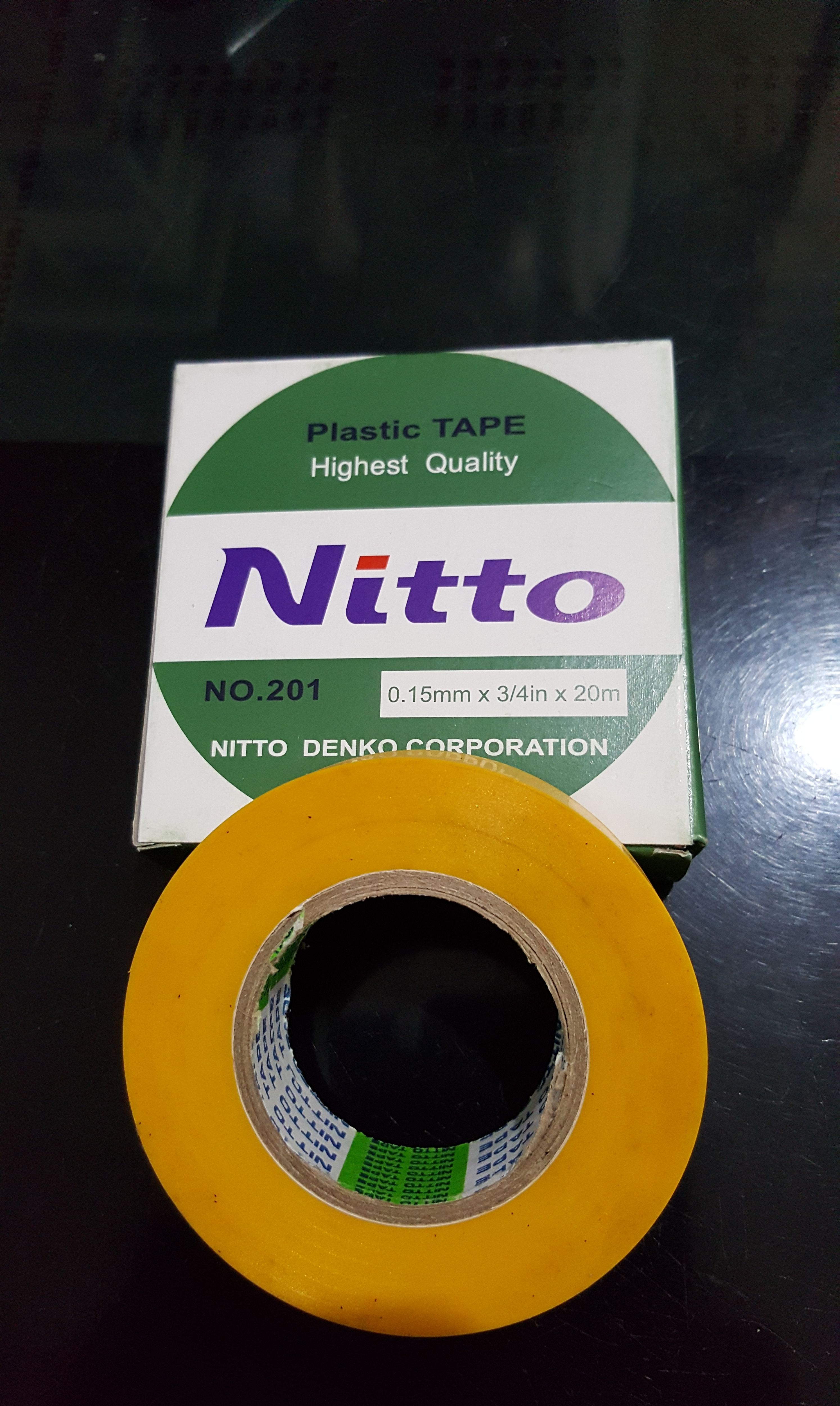 NITTO ISOLASI LISTRIK Tape Banyak warna PVC kabel nito 3/4" 25M ...
