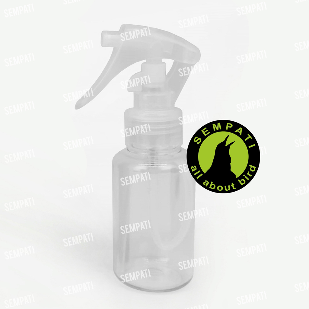 SEMPATI Botol Spray Triger 60 Ml Bening Putih Hitam Tubular Tutup ...