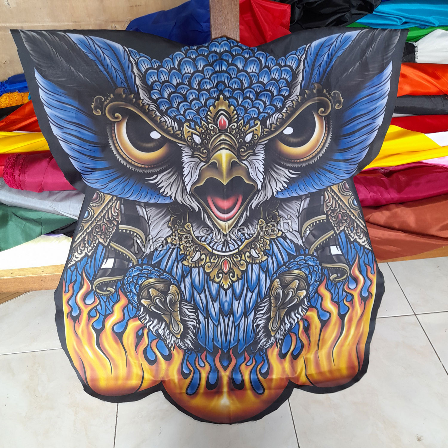 Layangan Burung Celepuk printing api layang kain | Lazada Indonesia