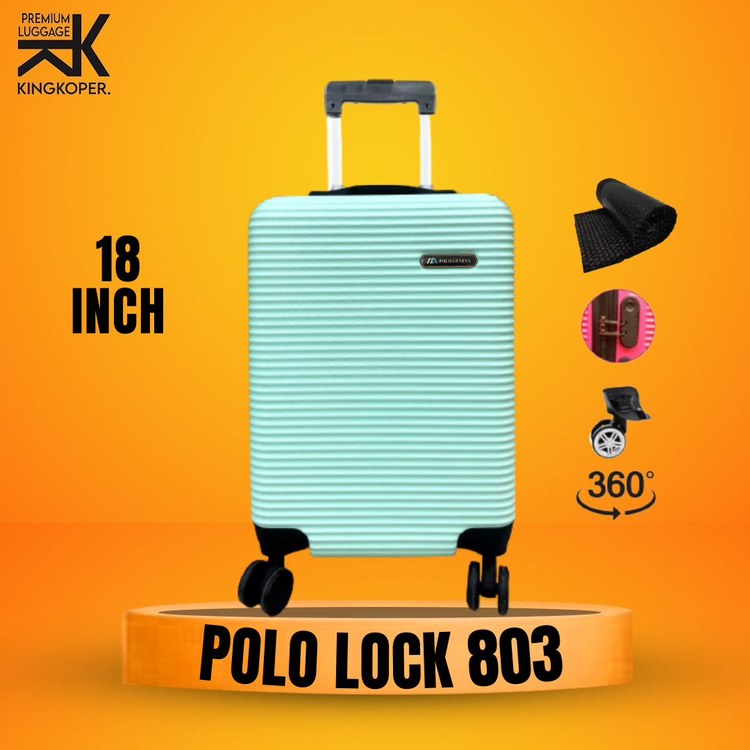 Koper 18 inch Polo lock 803 ukuran kabin - cabin -TasTravel-Tas koper ...