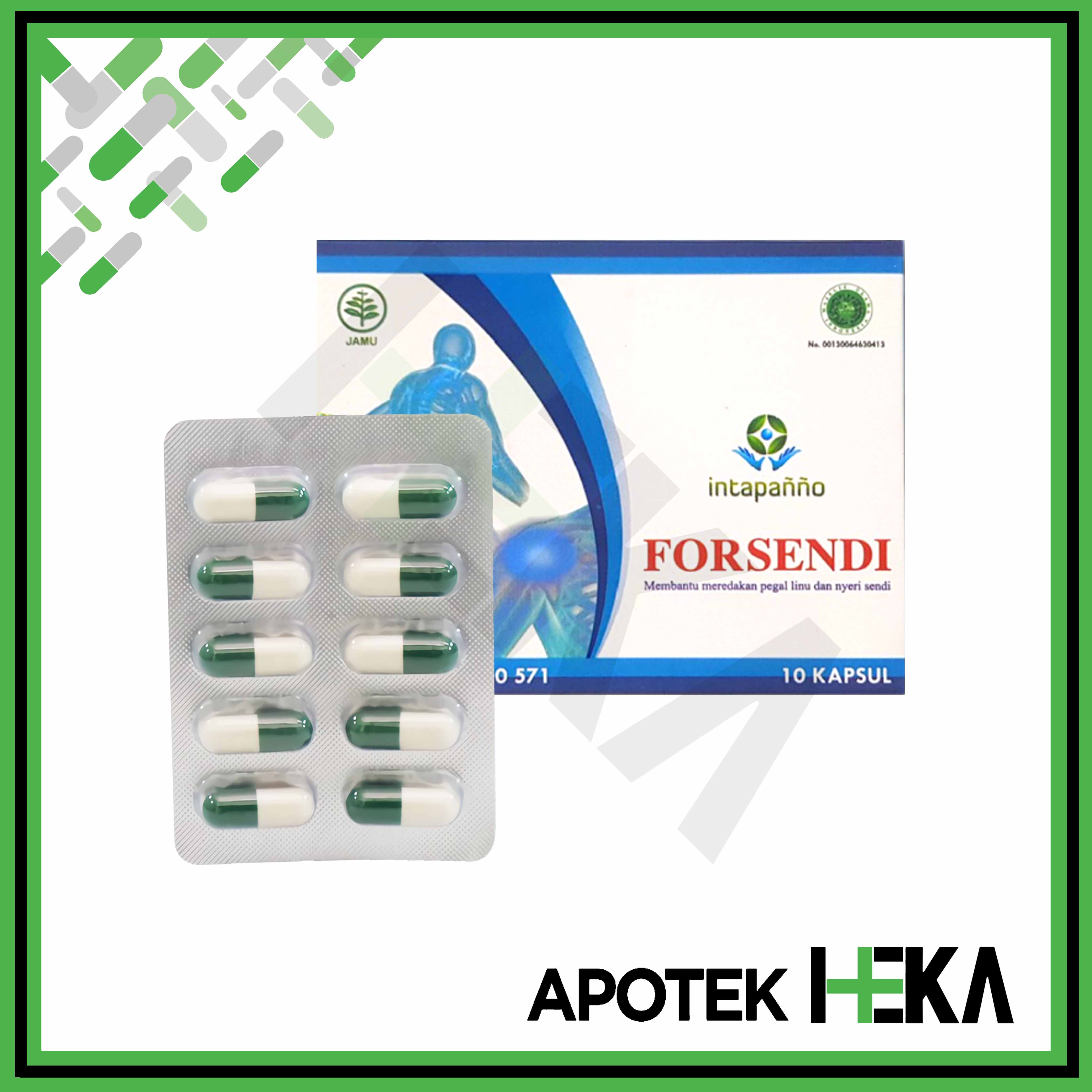 Forsendi isi 10 Kapsul - Obat Herbal Nyeri Sendi dan Pegal Linu ...