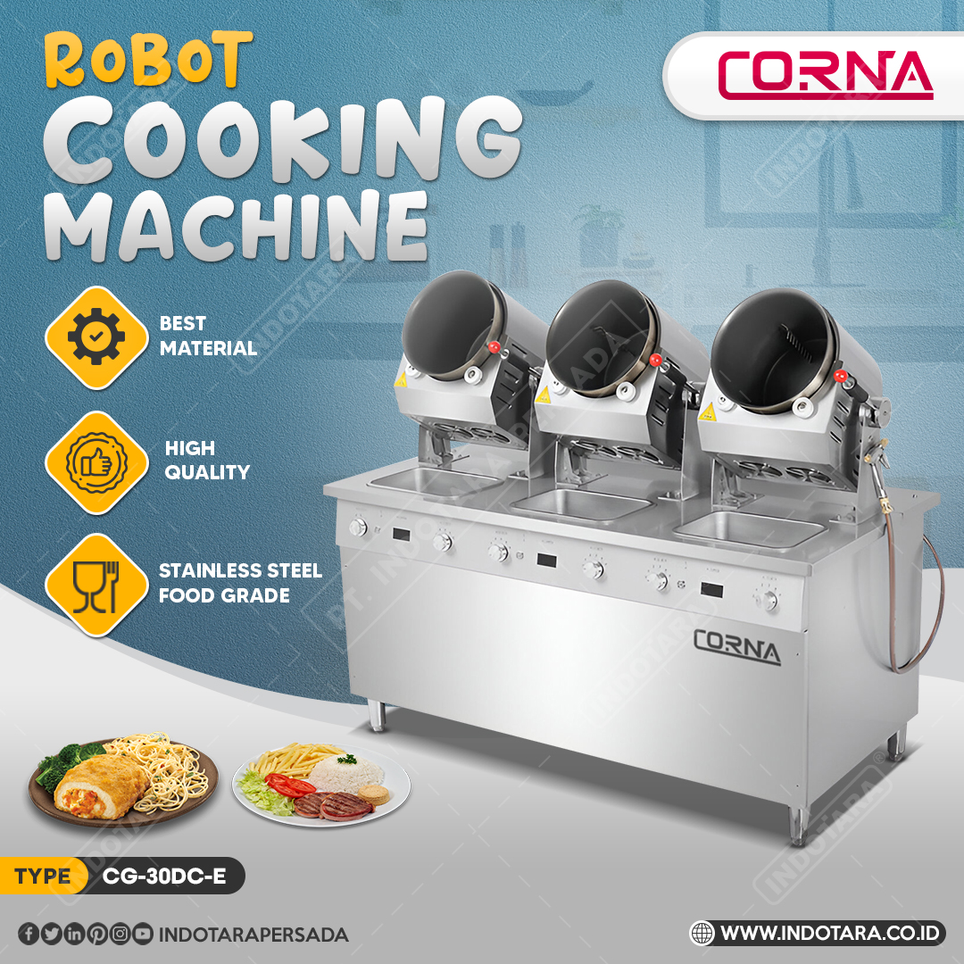Mesin Masak Otomatis CORNA Electric Robot Cooking - Triple Drum ...