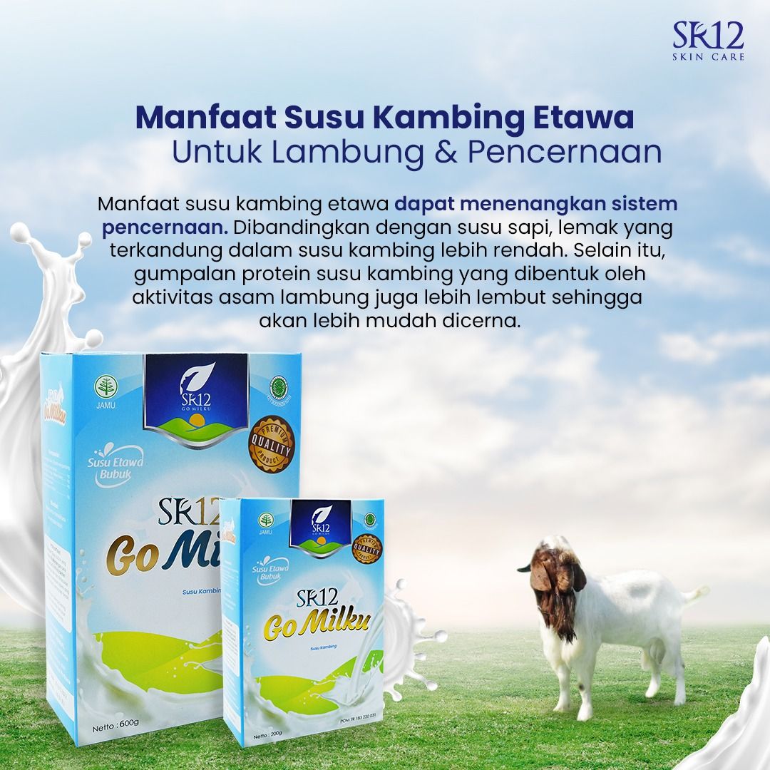 GO MILKU SR12 / GOMILKU SUSU KAMBING ETAWA ASLI ORIGINAL UNTUK ASAM ...
