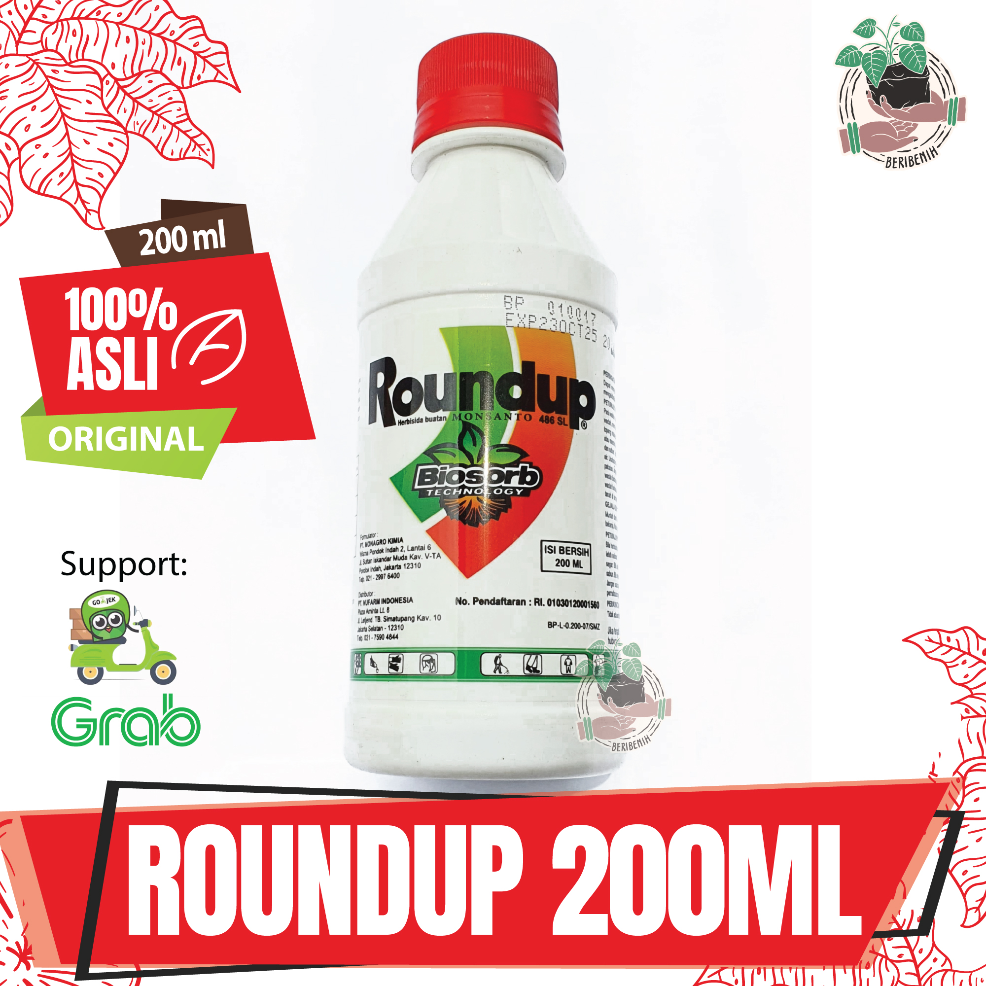 Roundup pembasmi rumput liar penghilang ilalang gulma Taman herbisida ...