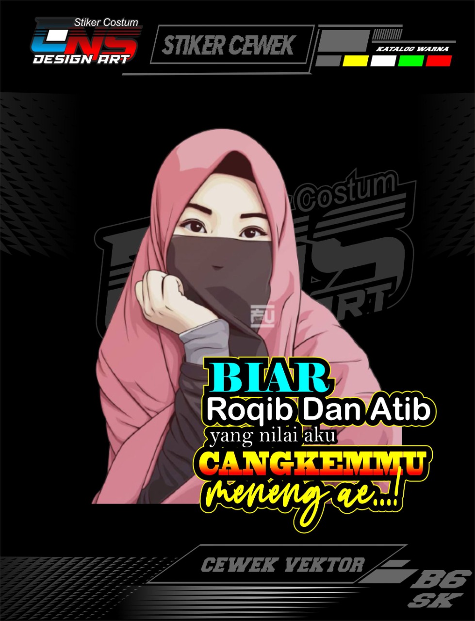 stiker motor decal cewek keren/stiker mobil cewek keren | Lazada Indonesia