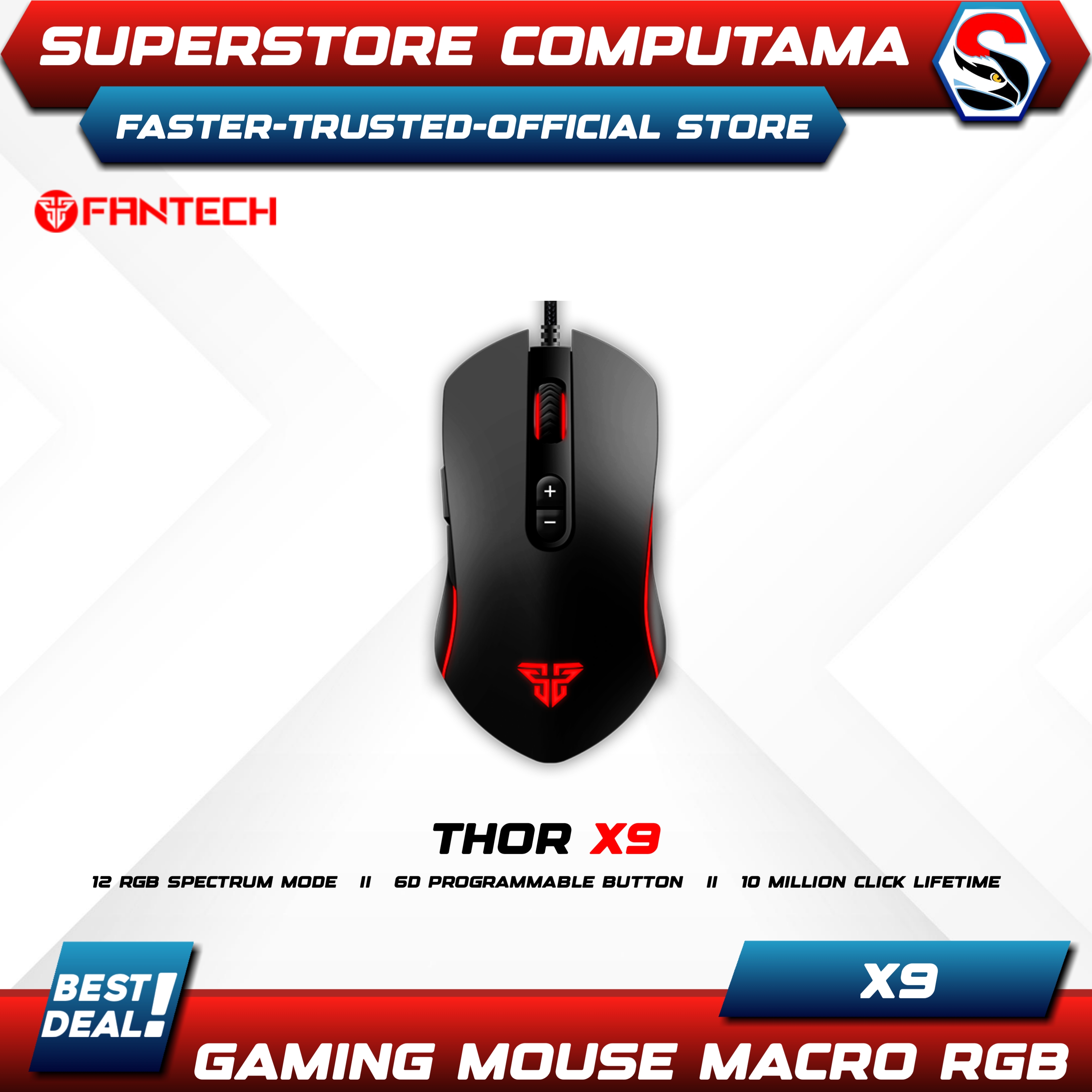 Fantech X9 THOR Gaming Mouse Macro | Lazada Indonesia