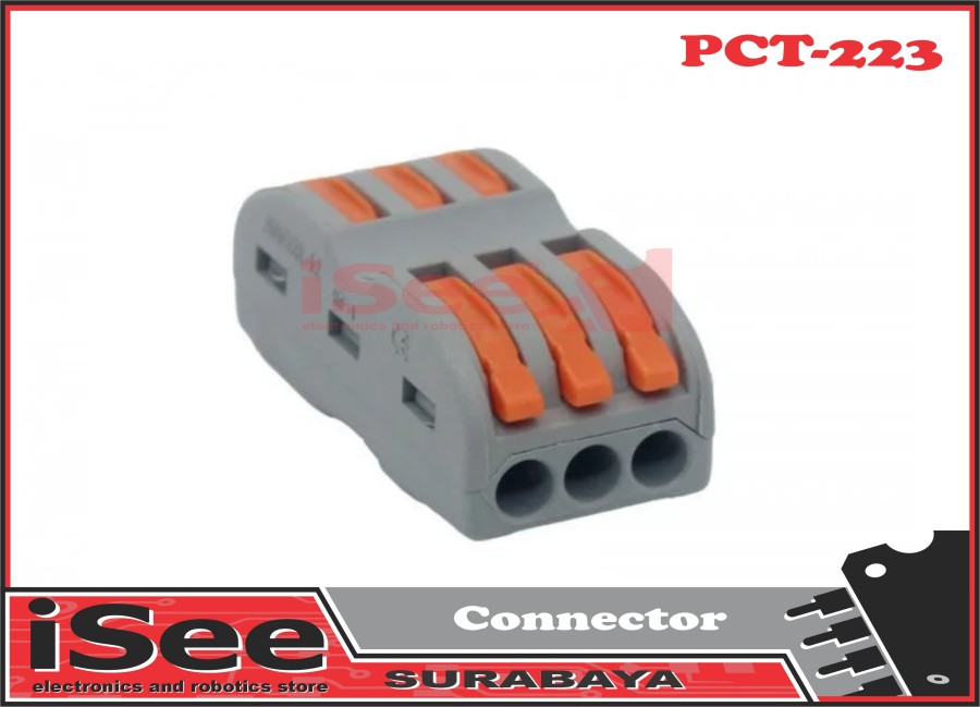 PCT223 Konektor Kabel 2x3 pin PCT 223 TAB WAGO Terminal 6p sambungan | Lazada Indonesia