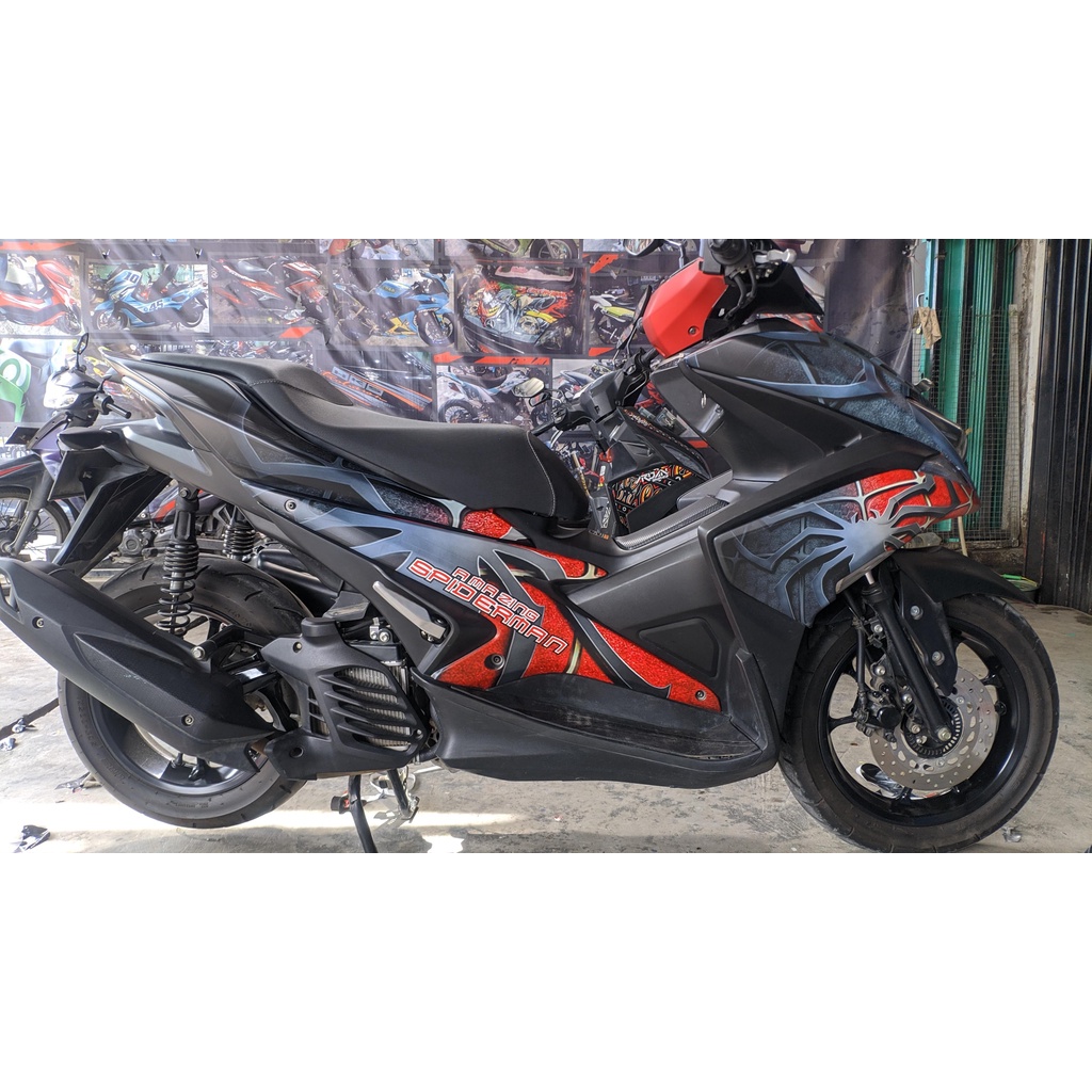 Stiker Aerox 155 Decal Full Body Aerox 155 Premium Amaizing Spiderman ...