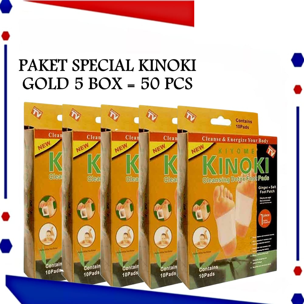 lowprice - ( PAKET SPECIAL 5 BOX ISI 50 PCS ) Kinoki Gold Koyo Detox ...