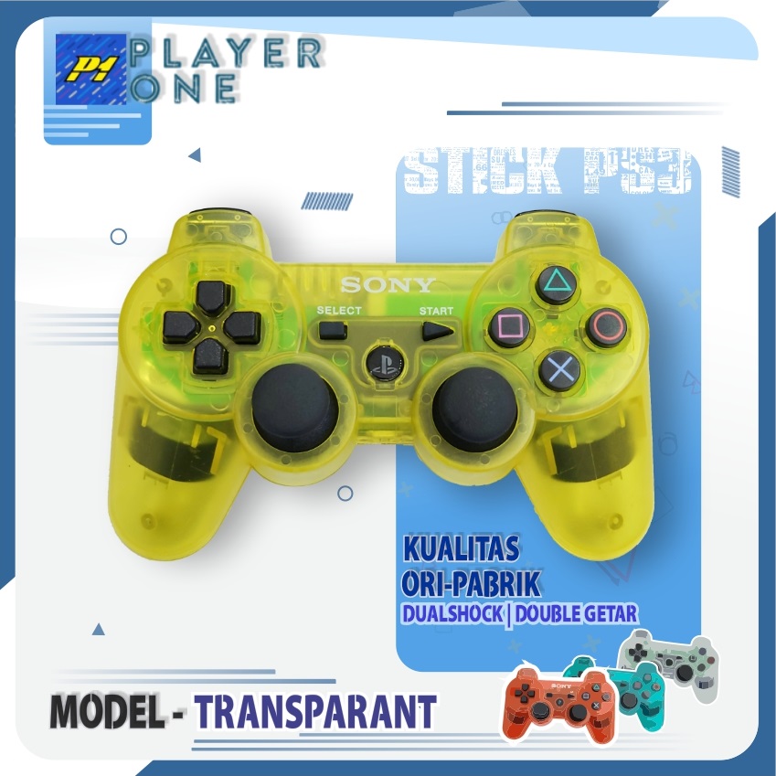 Stick PS3 Sony Stik PlayStation 3 Transparant Putih Dualshock Wireless ...