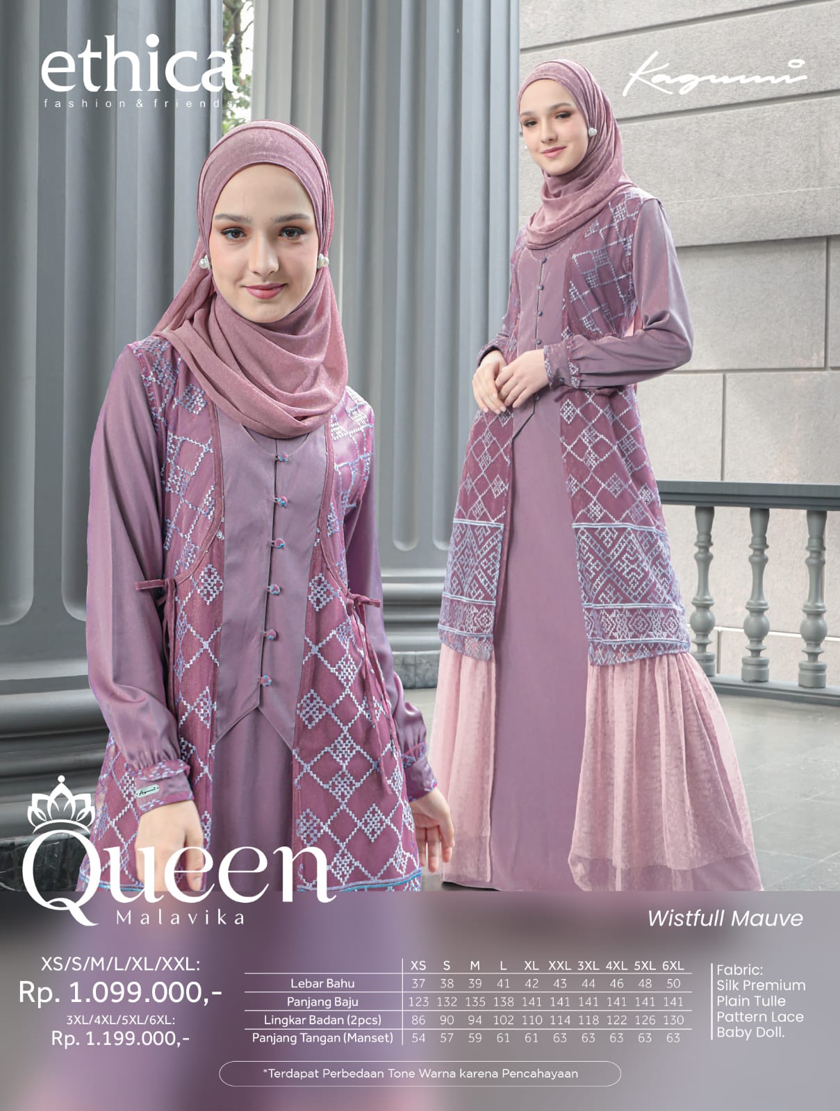 Ethica Gamis Ekslusif Dress Muslim Premium Queen Malavika | Lazada ...