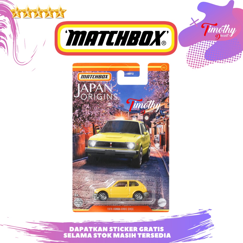 Matchbox Japan Origins Series 1976 Honda Civic CVCC Kuning | Lazada ... Matchbox Japan Origins Series 1976 Honda Civic CVCC Kuning | Lazada ...