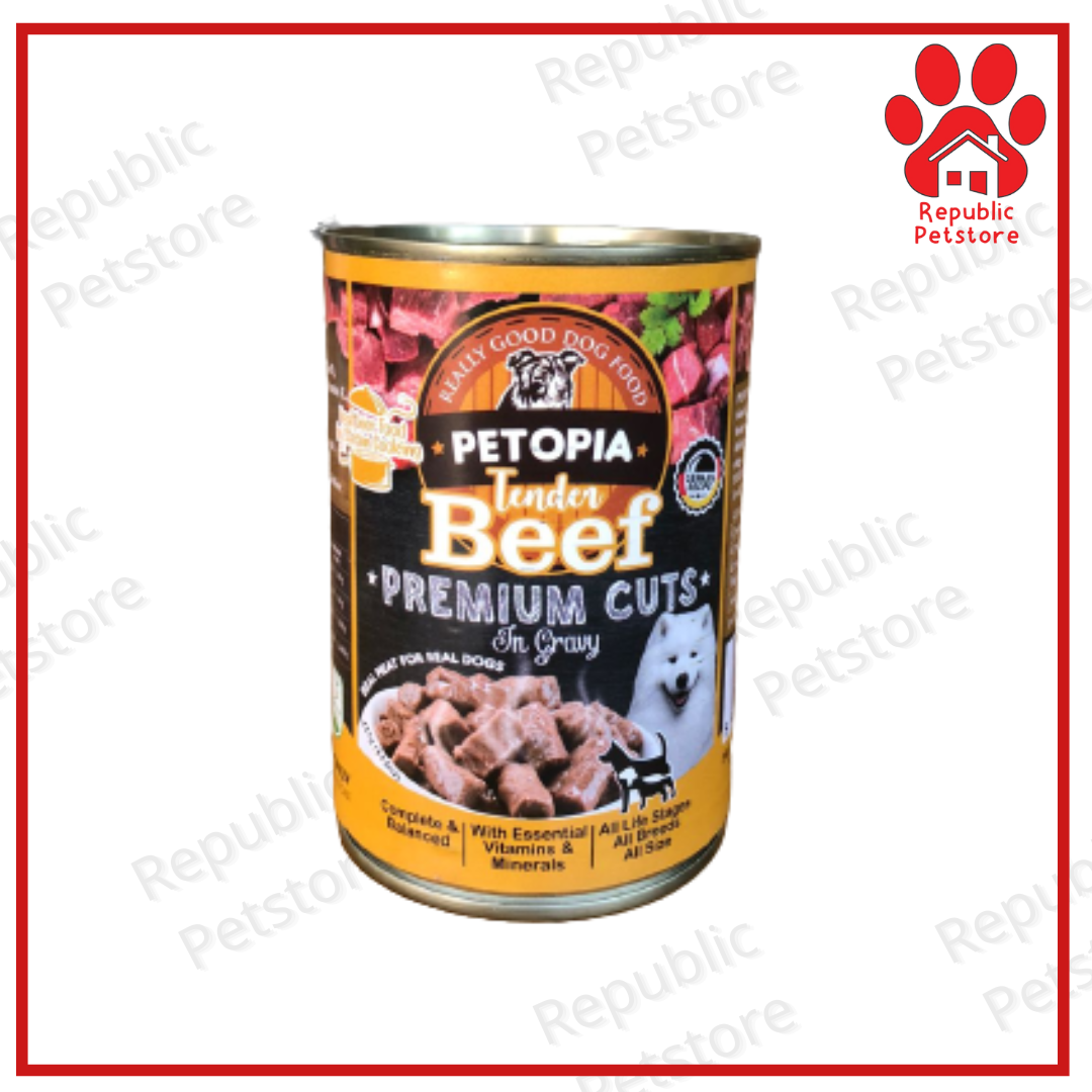 Makanan Basah Anjing Kaleng Petopia Premium Cuts 415gr - Can Wet Dog ...