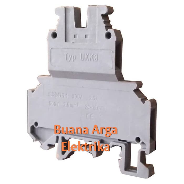 FORT Din Rail / Din Rell Terminal Block Type UK TUK Grey (Abu-Abu) - TUK 16N | Lazada Indonesia