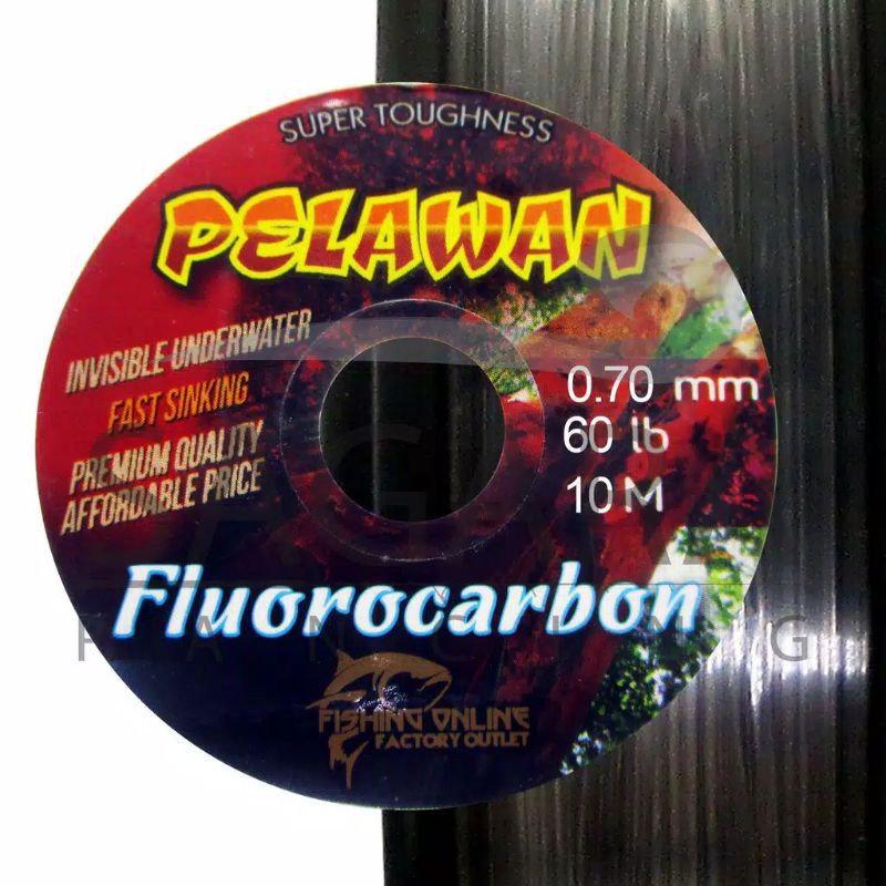 Leader 10lbs 20lbs 30lbs 40lbs 60lbs 100% Fluorocarbon Senar Leader ...