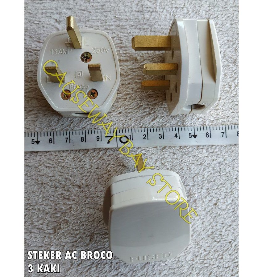 STEKER AC BROCO ( STEKER 3 KAKI ) | Lazada Indonesia