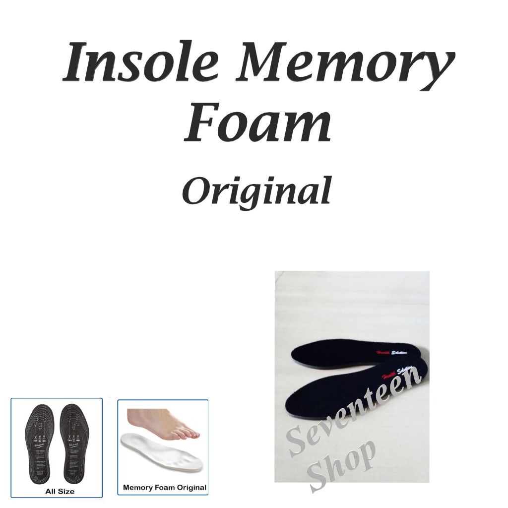 Insole 1 cm Alas Sepatu Memory Foam Original - Alas Sepatu Pria Wanita ...