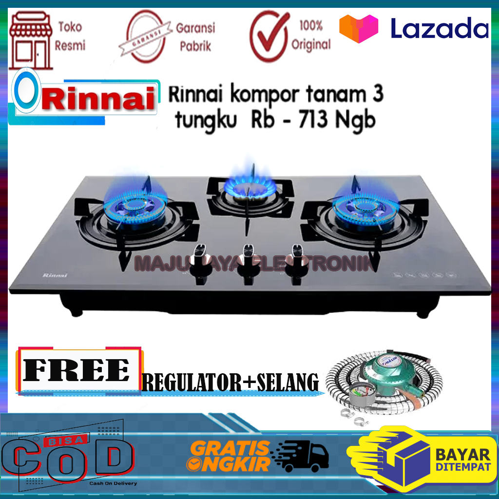 KOMPOR TANAM RINNAI RB-713N (GB)Memiliki design yang simple dan cocok ...
