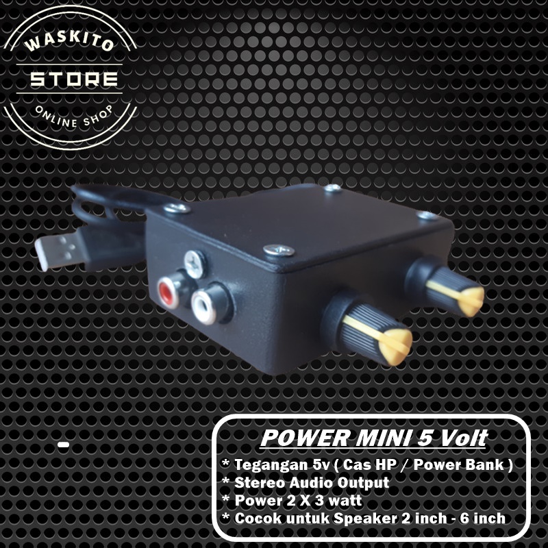 Power Ampllifier Mini 5v DC Stereo // Power 5 volt Class D Stereo ...
