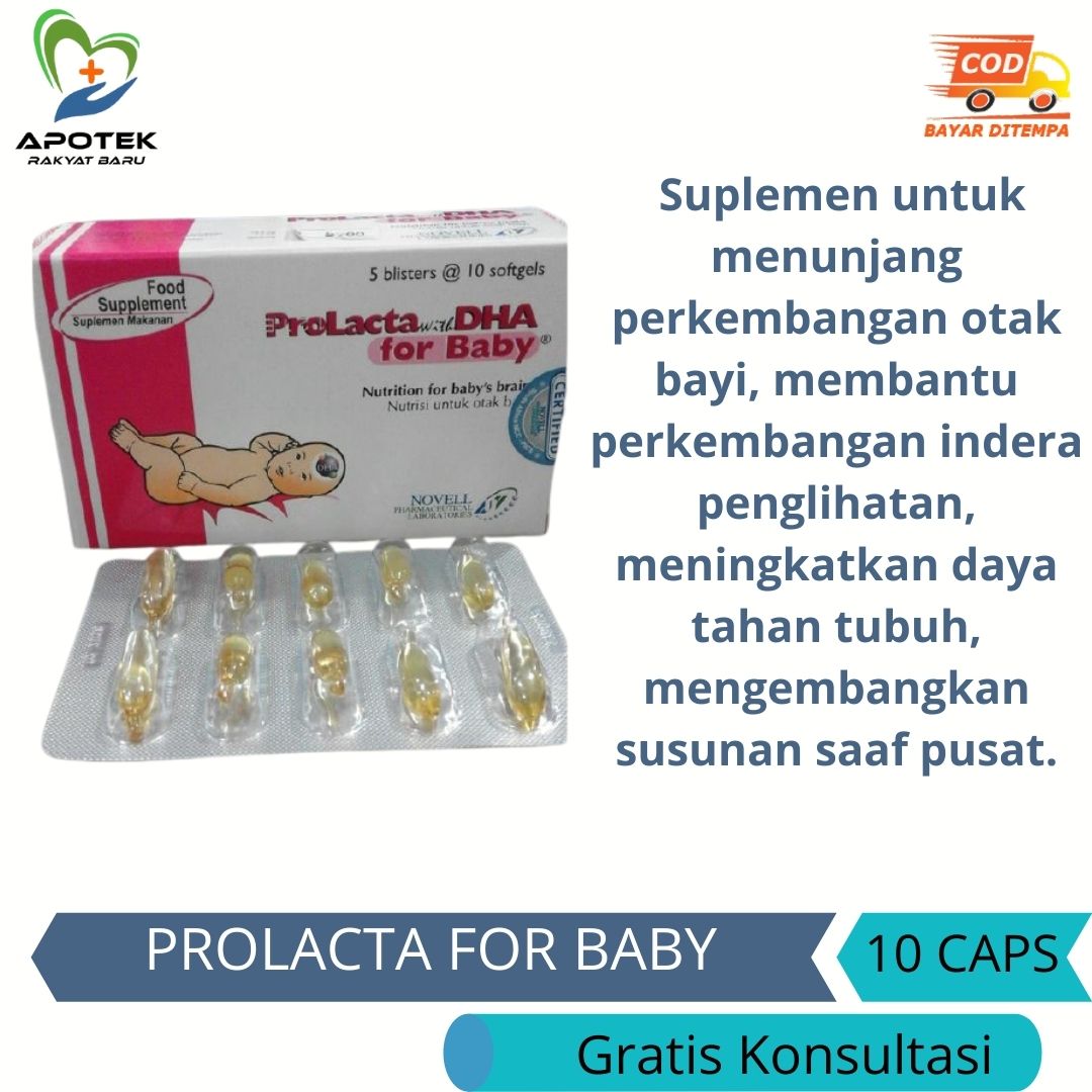 Prolacta With DHA FOR Baby10 Soft Kapsul Suplemen Bayi Untuk ...